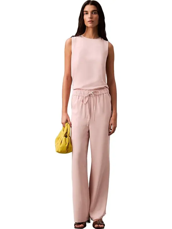 Calvin Klein Flowing Pull-on Pants - Sepia Rose