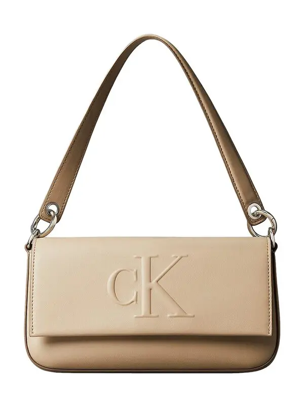 Calvin Klein Sculpted Shoulder Bag - Crockery