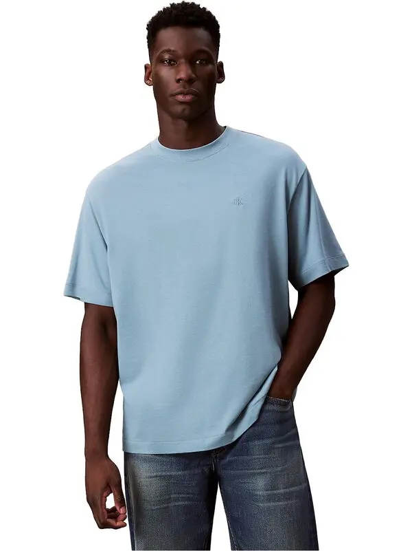 Calvin Klein Archive Logo Relaxed Crewneck T-shirt - Smoke Blue