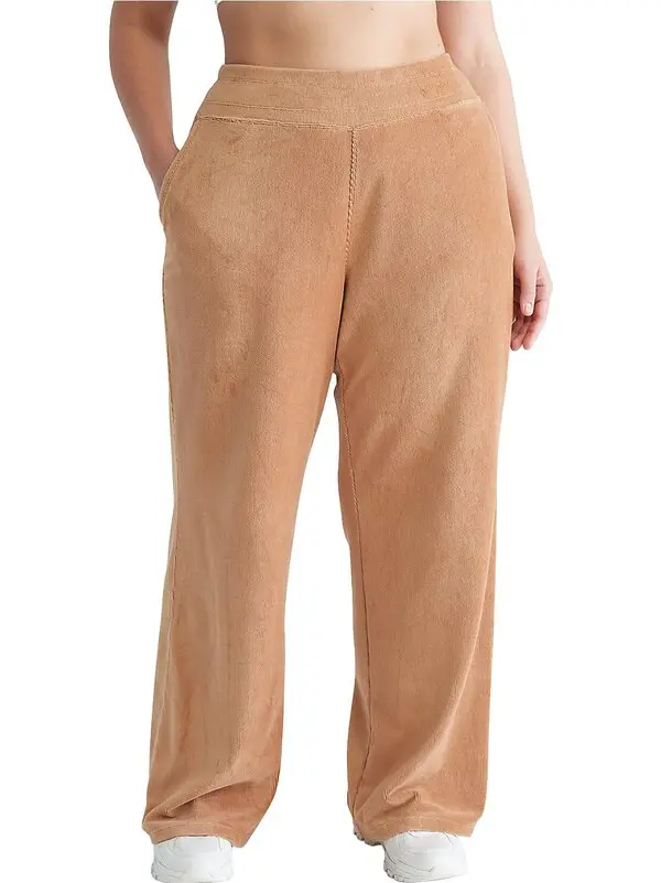 Calvin Klein Performance Wide Leg Pants - Coffee Bean
