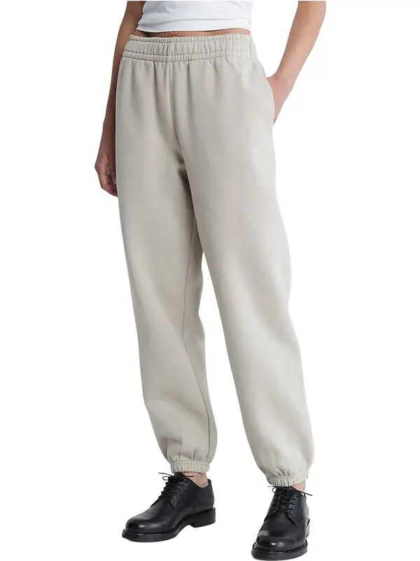 Calvin Klein Monogram Fleece Joggers - Plaza Taupe