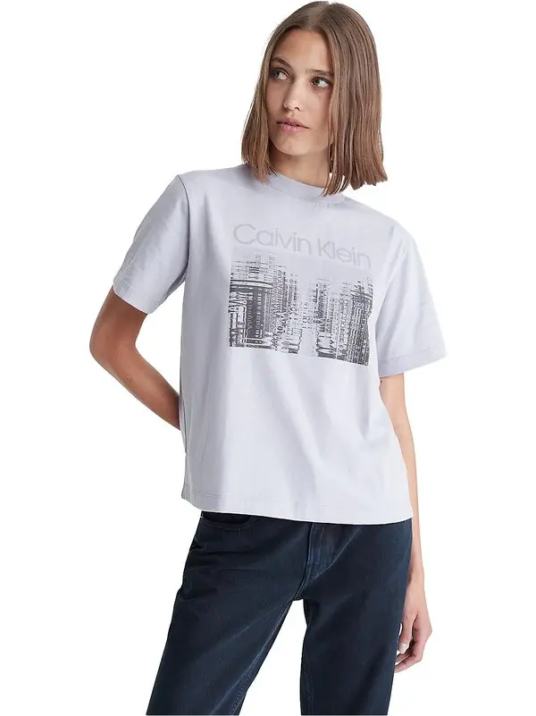 Calvin Klein Monogram Logo T-shirt - Dapple Grey