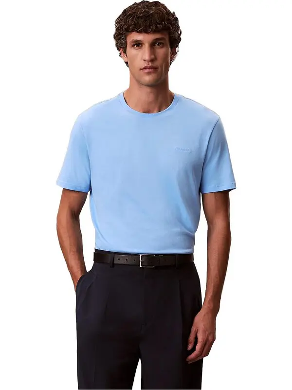 Calvin Klein Liquid Touch Crewneck T-shirt - Bellwether Blue