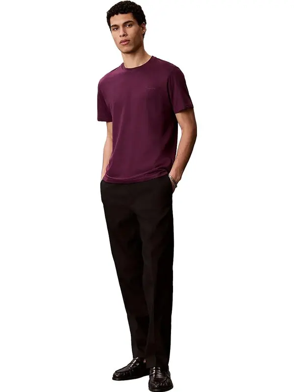Calvin Klein Liquid Touch Crewneck T-shirt - Italian Plum