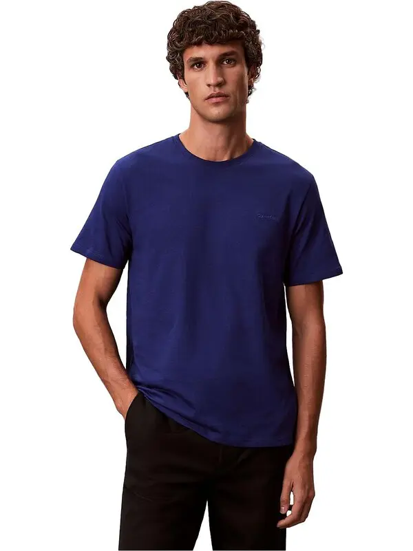 Calvin Klein Liquid Touch Crewneck T-shirt - Track Blue