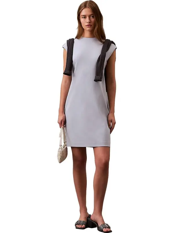 Calvin Klein Ponte Knit Bodycon Dress - Zen Blue