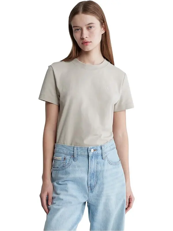 Calvin Klein Archive Logo T-shirt - Plaza Taupe