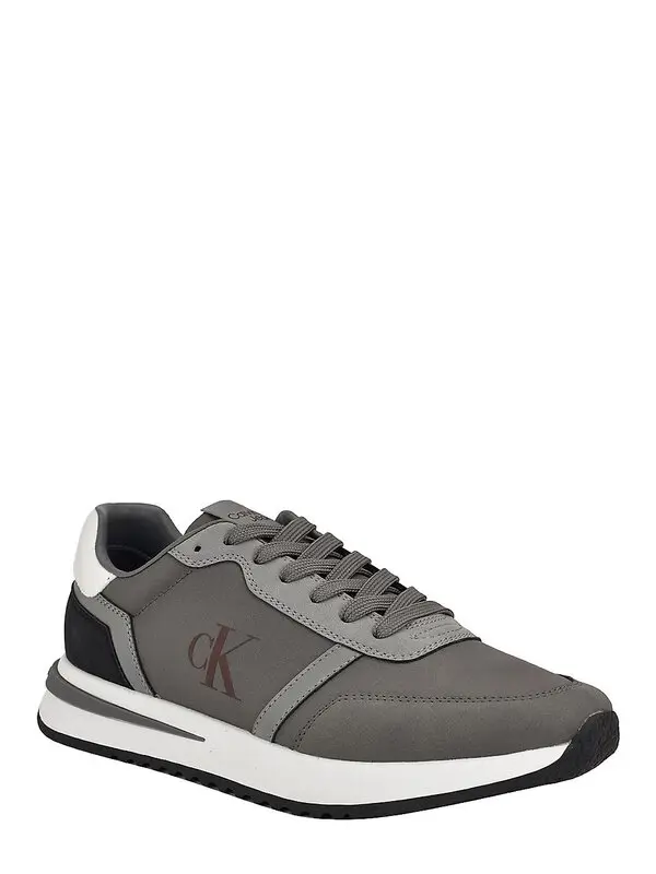 Calvin Klein Picio Monogram Sneakers - Dark Grey