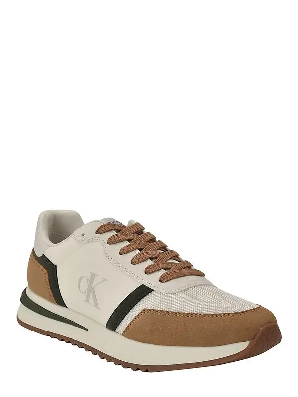 Calvin Klein Picio Monogram Sneakers - Taupe