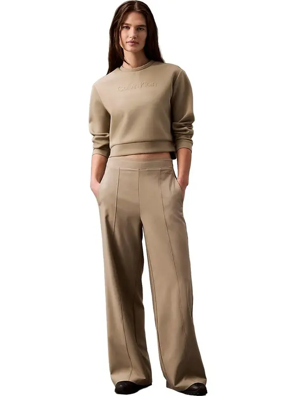 Calvin Klein Active Commute Wide Leg Pants - Laurel Oak