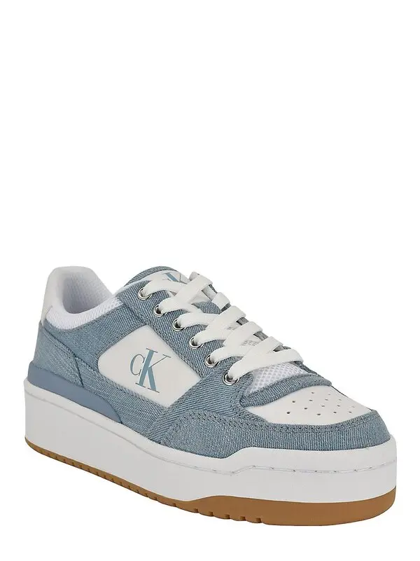 Calvin Klein Alondra Platform Sneakers - Spring Blue / Cream
