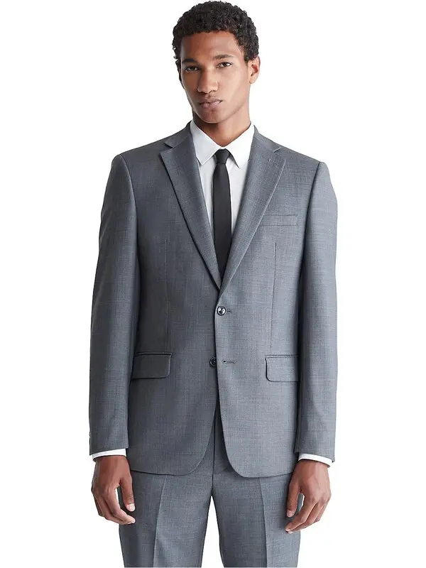 Calvin Klein Slim Fit Suit Jacket - Heather Grey