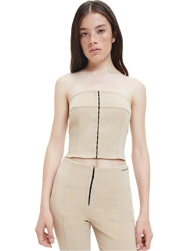 Calvin Klein Bustier Top - Travertine