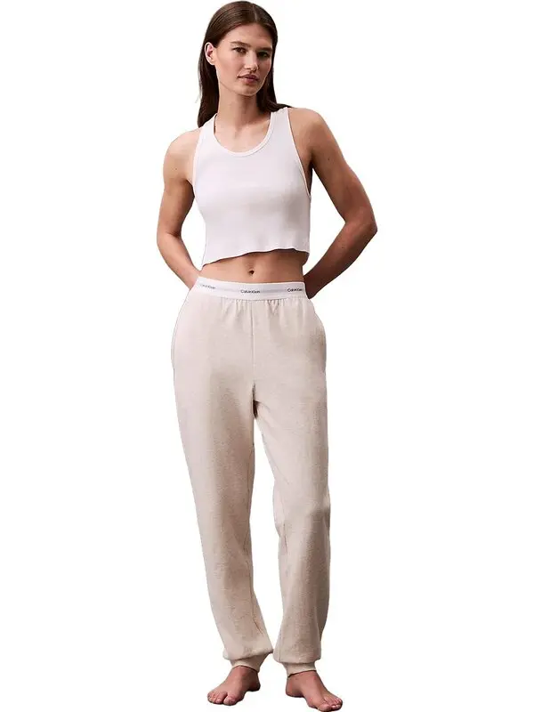 Calvin Klein Terry Lounge Joggers - Oatmeal Heather