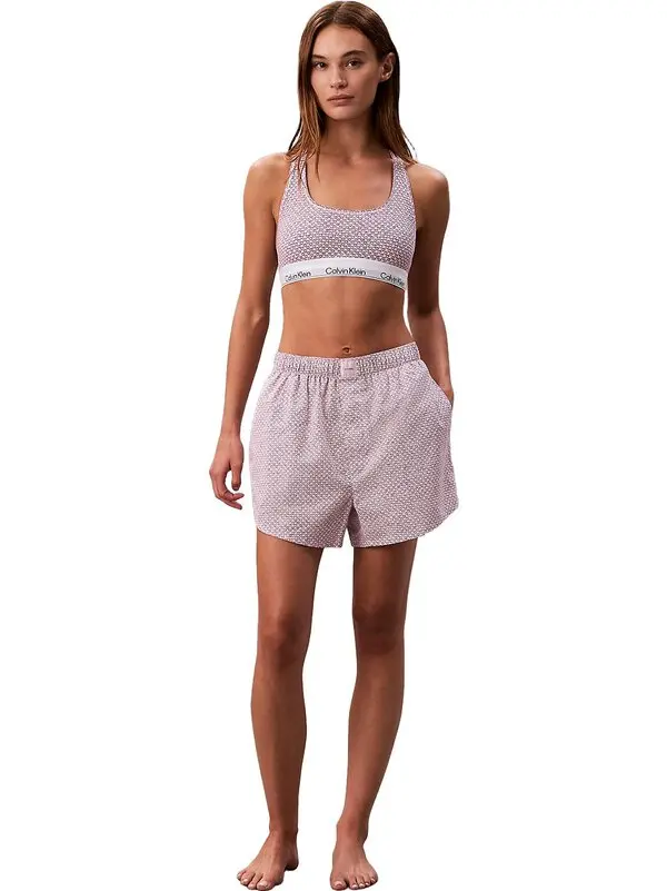 Calvin Klein Cotton Comfort Shorts - Stencil Heart / Spring Lilac