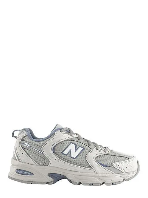 NEW BALANCE Mr530 Suede And Mesh Low-top Trainers - Grey Matter Sea Blue