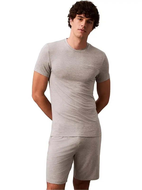 Calvin Klein Ultra Soft Modal Sleep Shorts - Grey Heather