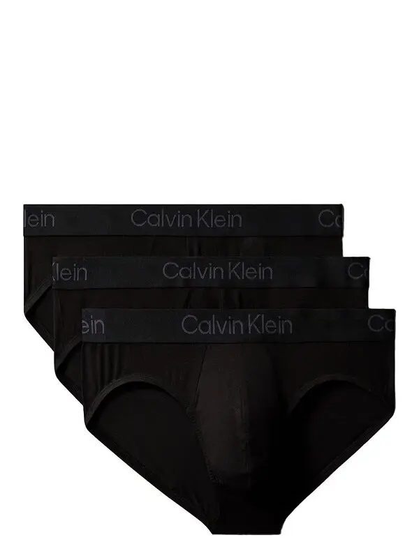 Calvin Klein Ultra Soft Modal 3-pack Hip Brief - Black