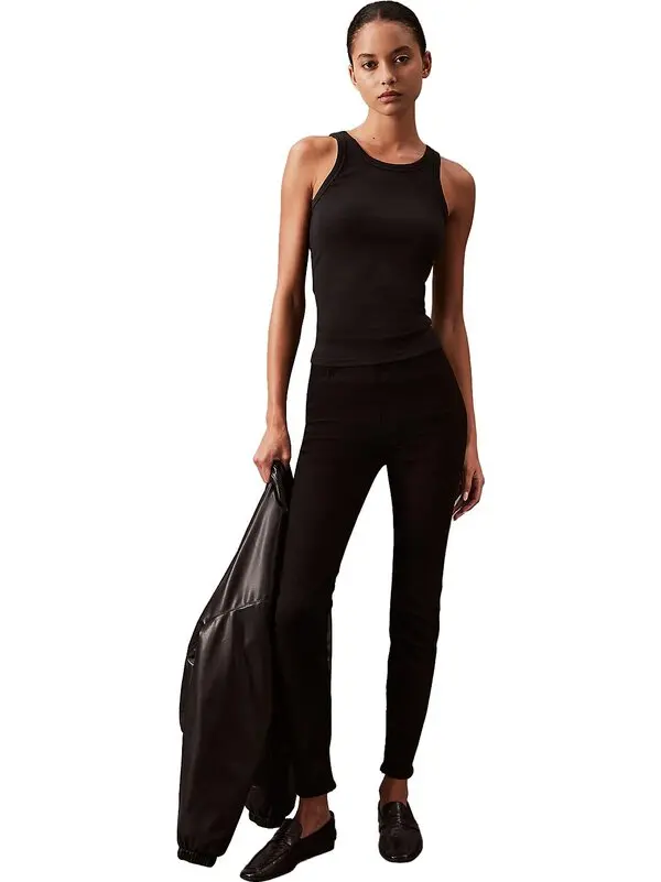 Calvin Klein Sculpt Refined Skinny Denim Pants - Echo Black