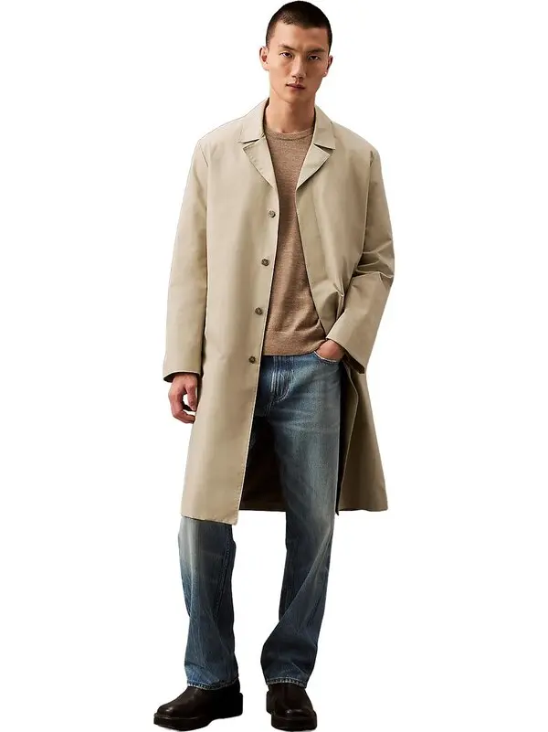 Calvin Klein Classic Trench Coat - Abbey Stone