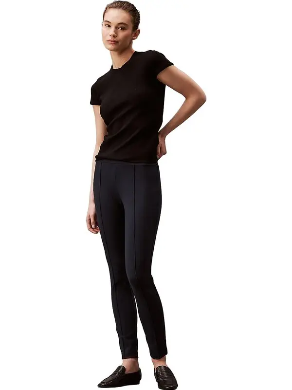 Calvin Klein Ponte Skinny Fit Pants - Dark Saphire