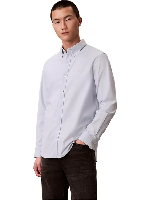 Calvin Klein Solid Oxford Classic Button-down Shirt - Plein Air
