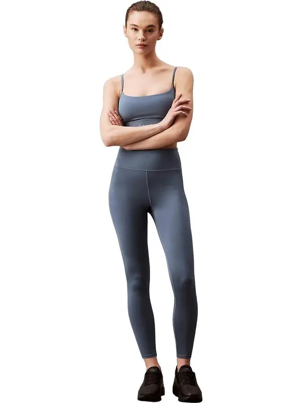 Calvin Klein Modern Sport High Waist Tonal 7/8 Leggings - Ceramic Blue