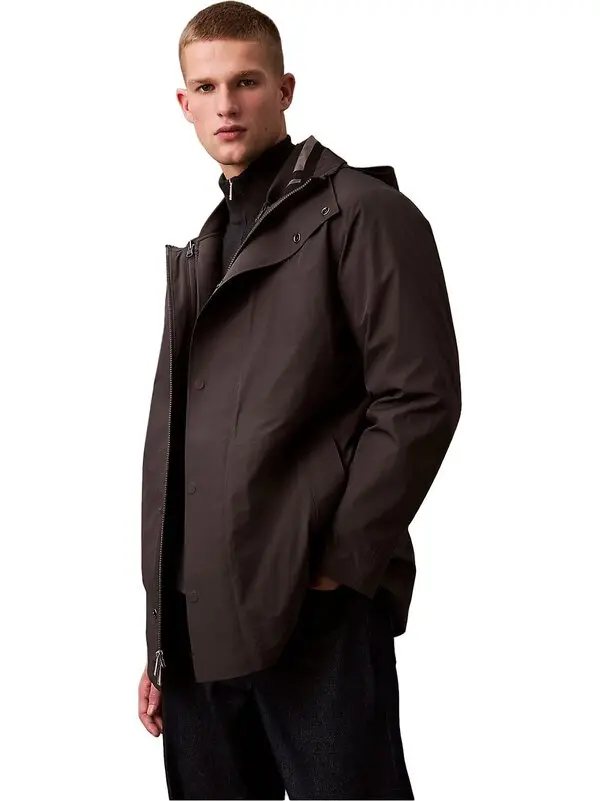 Calvin Klein 3-in-1 Mid-length Jacket - Asphalt