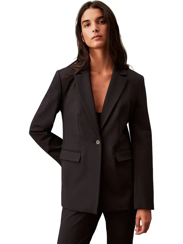 Calvin Klein Ponte Blazer - Navy