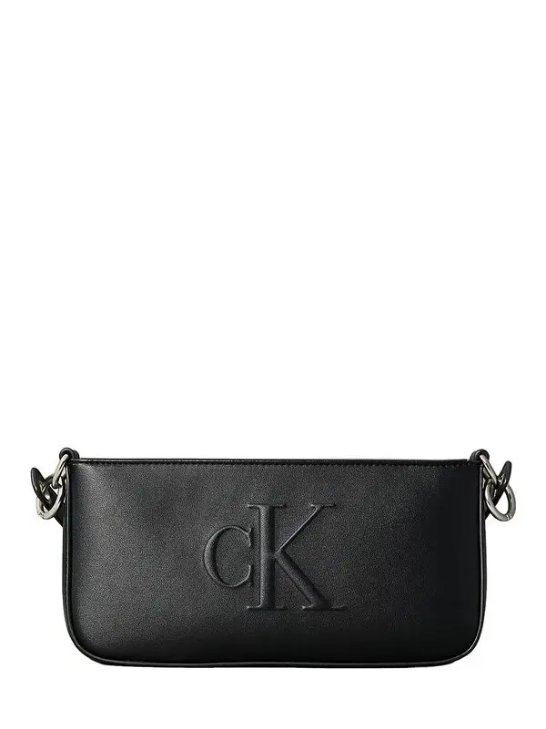 Calvin Klein Sculpted Impression Shoulder Bag - Black