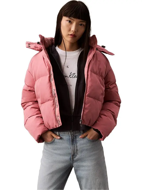 Calvin Klein Classic Puffer Jacket - Dusty Rose