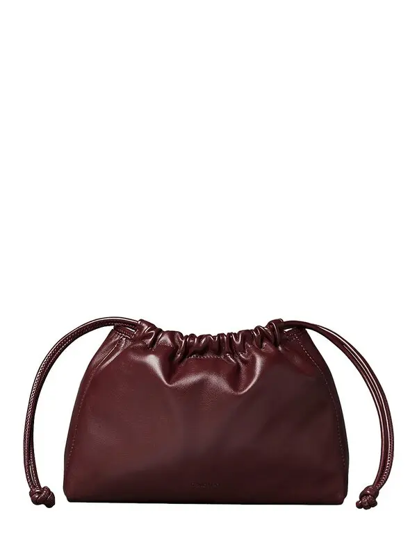 Calvin Klein Monogram Drawstring Crossbody Bag - Cherrywood