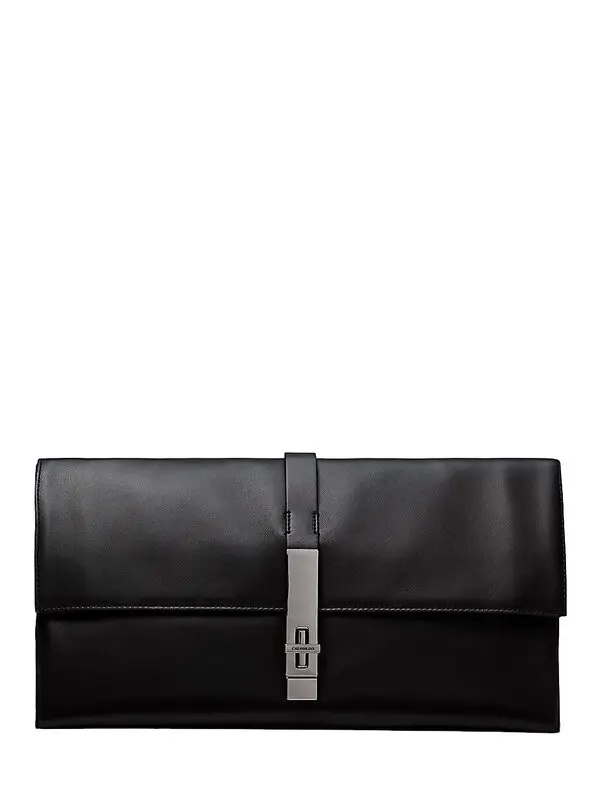 Calvin Klein Leather Clutch - Black