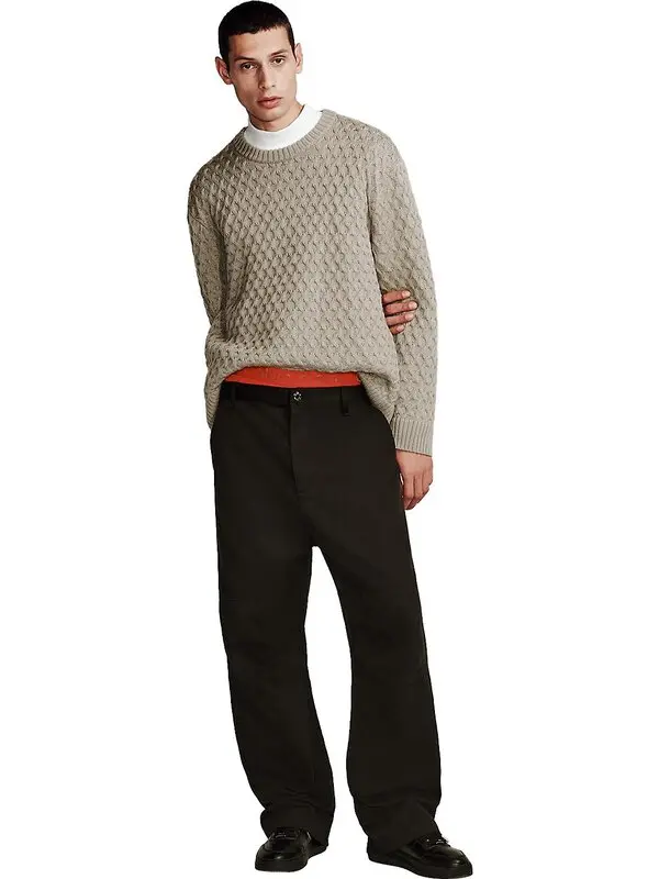 Calvin Klein Merino Wool Crewneck Sweater - Laurel Oak