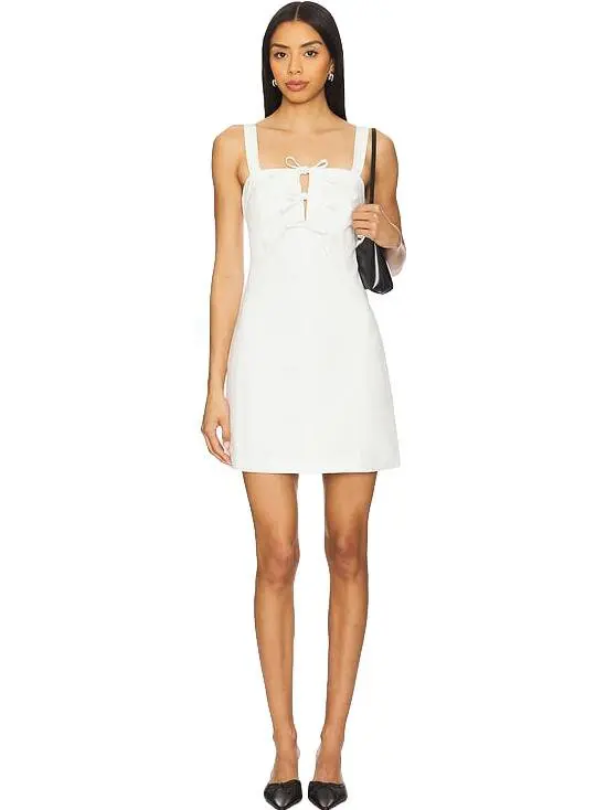 Minkpink Imogen Tie Mini Dress - White