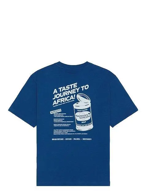 DAILY PAPER Soup T-shirt In Royal - True Blue