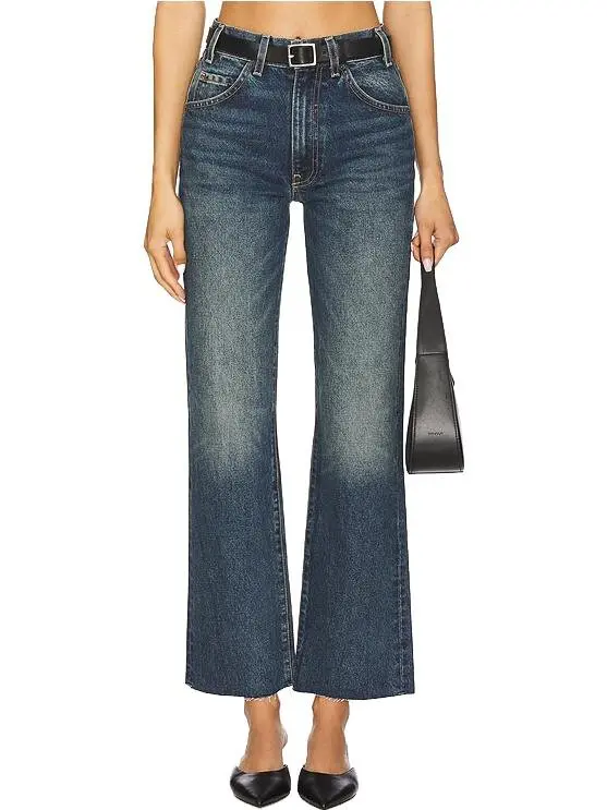 NILI LOTAN Calla Straight Leg Jeans - Simon Wash