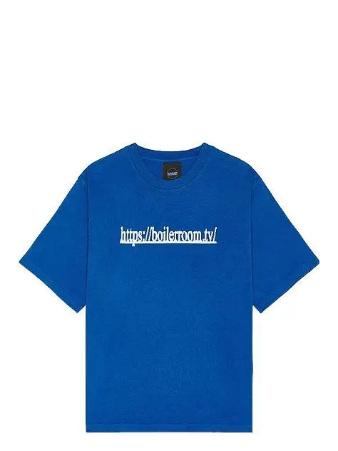 BOILER ROOM Tv Logo Tee - Blue