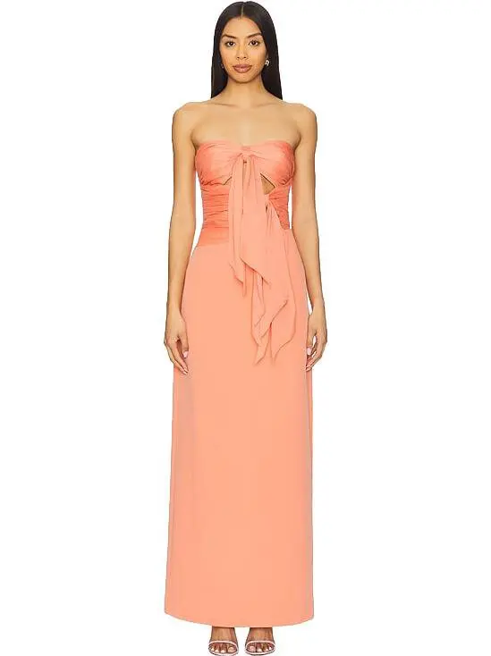 AMUR Diana Gown - Peach Sky