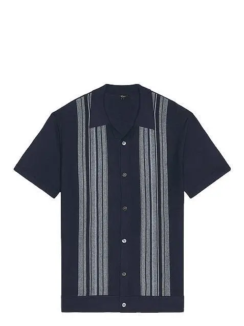 Rails Silas Button Down Shirt In Blue - Blue Heather Multi