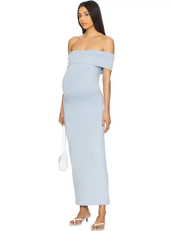BUMPSUIT Off-the-shoulder Maxi Dress - Powder Blue