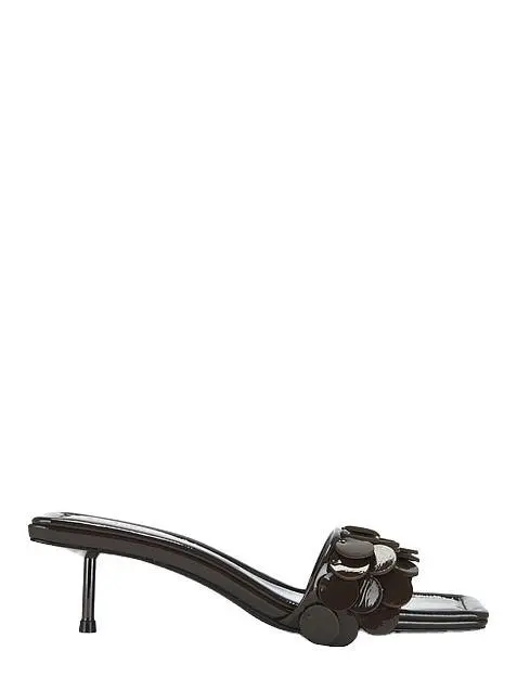 ST. AGNI Paillette Kitten Heel - Patent Fudge