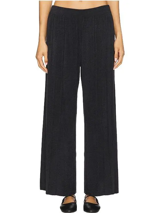 Barefoot Dreams Cozychic Ultra Light Palazzo Pant - Black