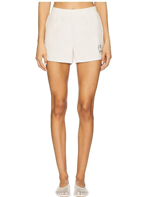 Barefoot Dreams Cozyterry Short - Sand Dune & Sea Salt