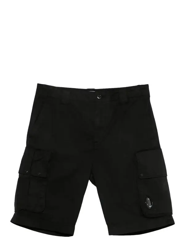 C.P. COMPANY Lens-detail Cargo Shorts - Black