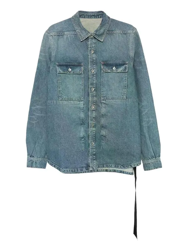 Rick Owens Denim Outershirt - Blue