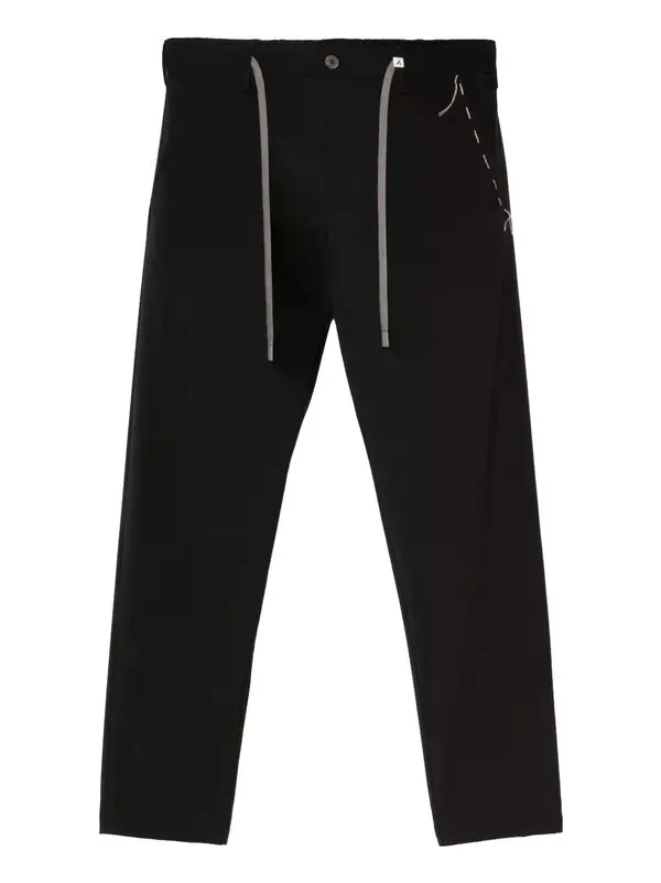 MYTHS Tapered Trousers - Black