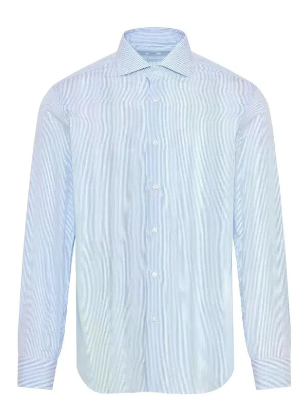 BARBA NAPOLI Striped Shirt - Blue