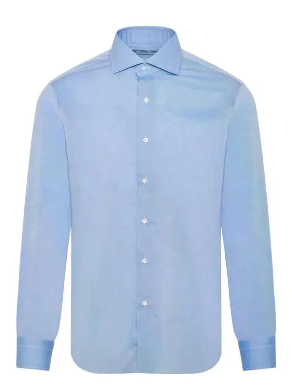 BARBA NAPOLI Cotton Shirt - Blue