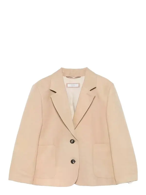 Peserico Single-breasted Blazer - Neutrals